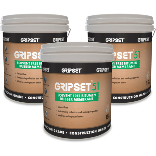 GRIPSET 51 MULTI PURPOSE SOLVENT FREE BITUMEN RUBBER MEMBRANE | 15 Lit ...